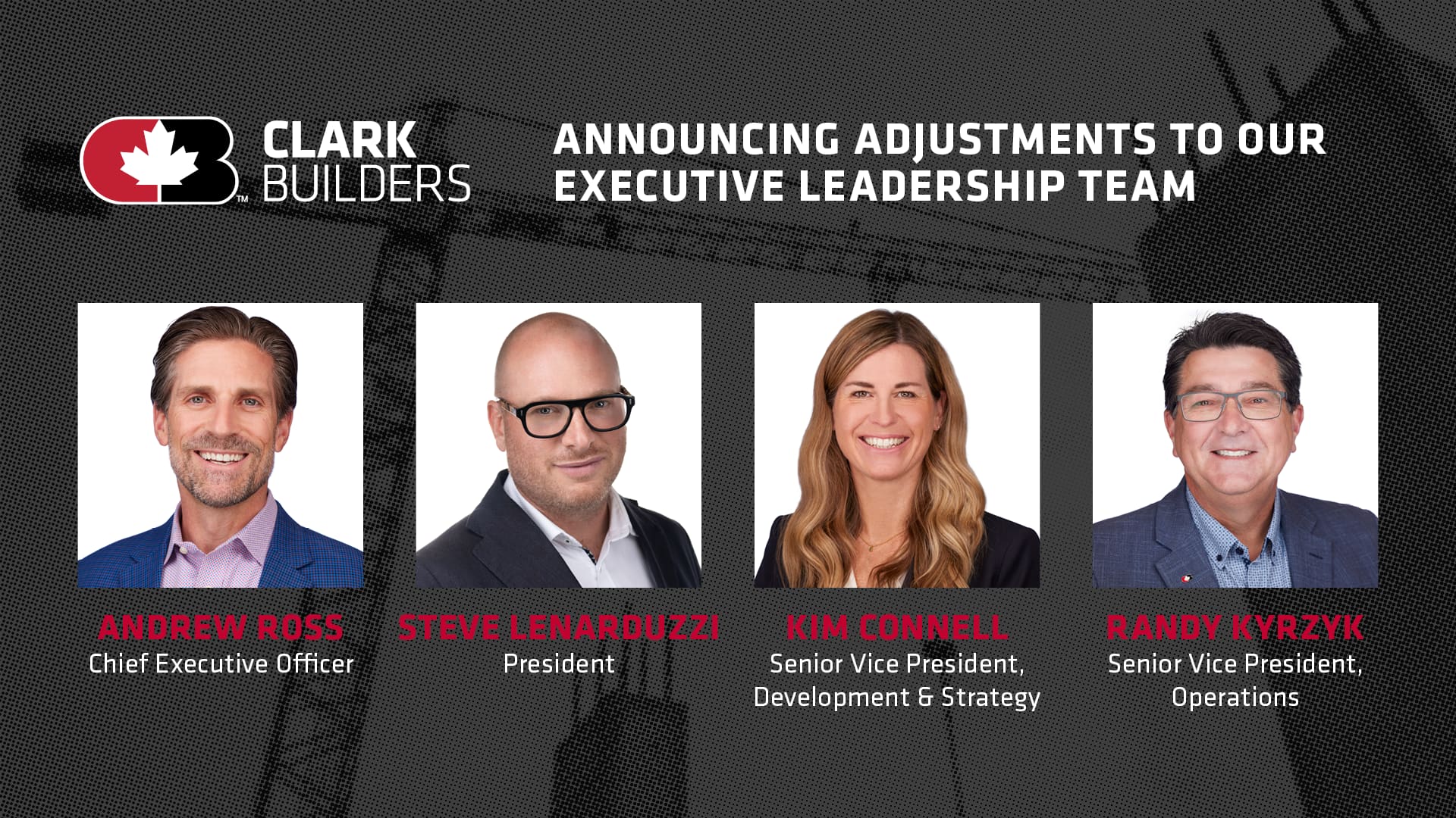 Exciting Leadership Adjustments at Clark Builders